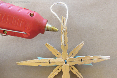Christmas Star of Bethlehem Ornament (DIY Clothespin Craft)