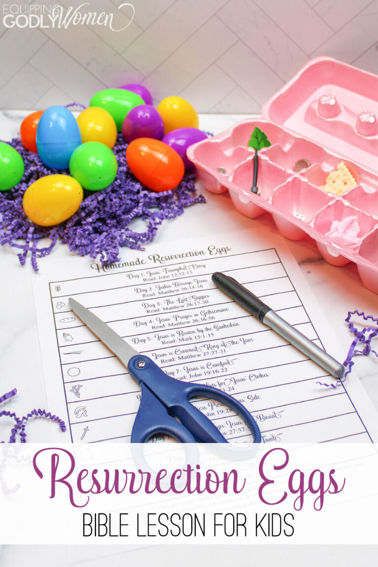 DIY Resurrection Eggs Lesson (with Bible Verses and Free Printable!)
